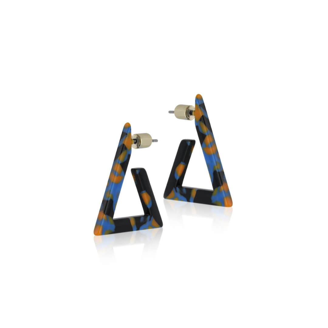 Triangle Resin Hoop Earrings – BAM Store + Space