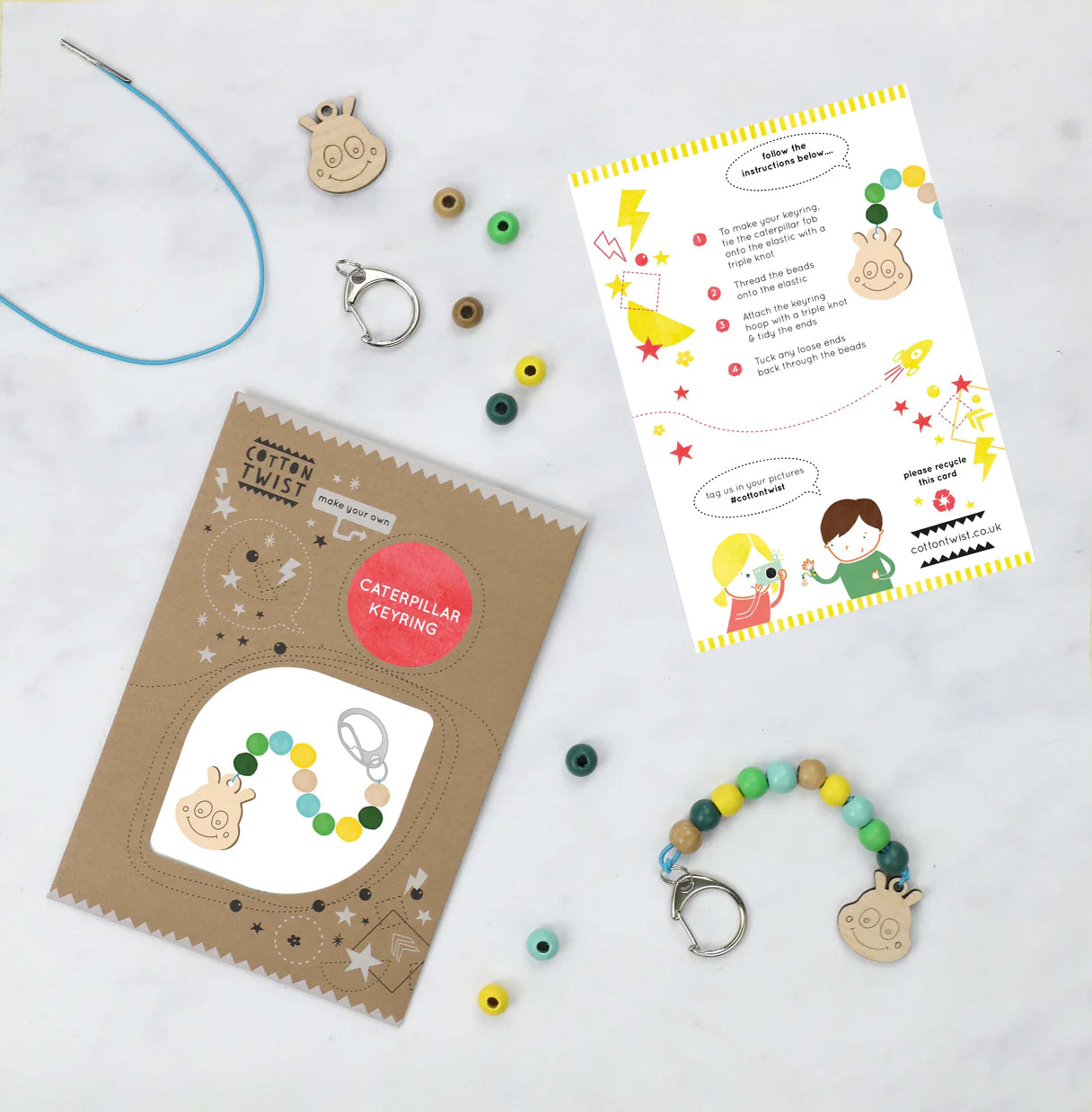 Make Your Own Caterpillar Keyring – BAM Store + Space