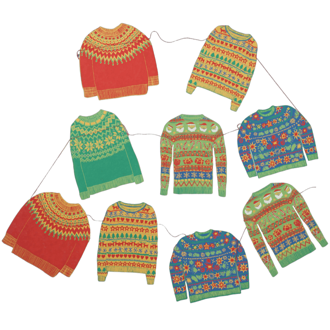 Christmas Jumpers Paper Garland – BAM Store + Space