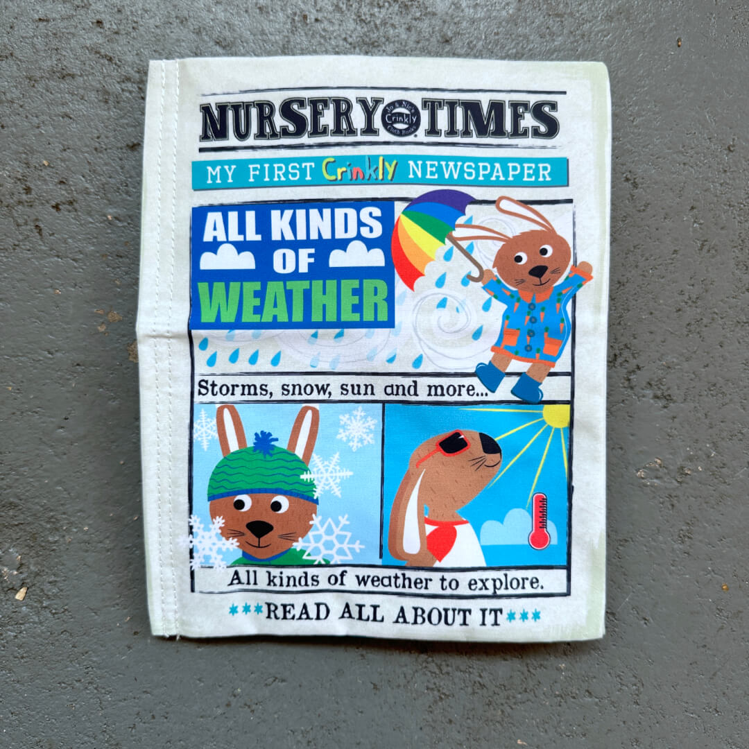 Crinkly Cloth Books: All Kinds of Weather – BAM Store + Space