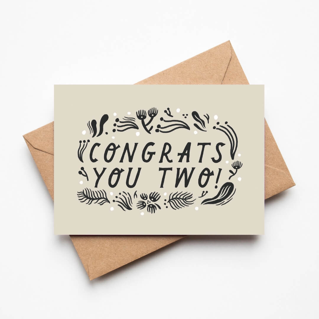 Congrats You Two Greetings Card – BAM Store + Space