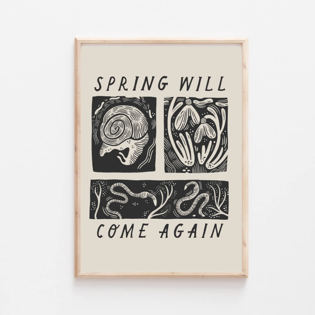 Spring Will Come Again A4 Art Print – BAM Store + Space