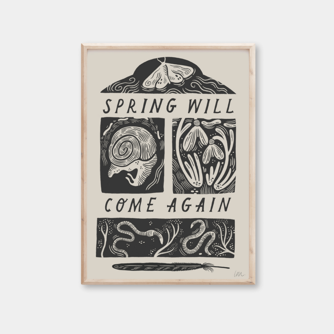 Spring Will Come Again A4 Art Print – BAM Store + Space