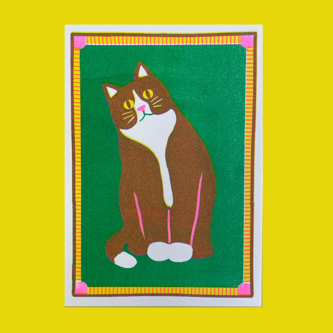 Black Cat Mini Riso Print – BAM Store + Space