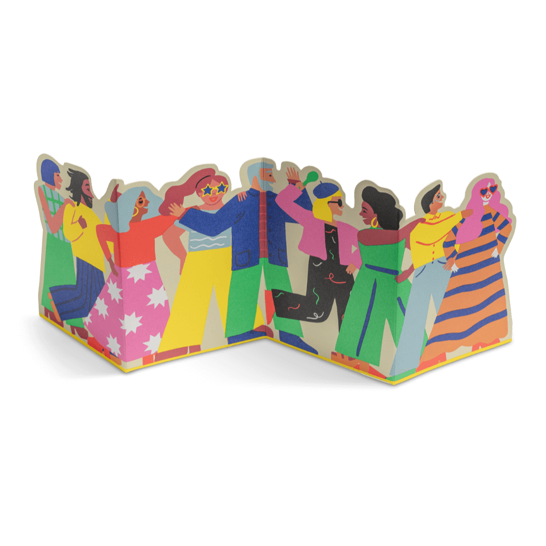 Conga Concertina Greetings Card – BAM Store + Space