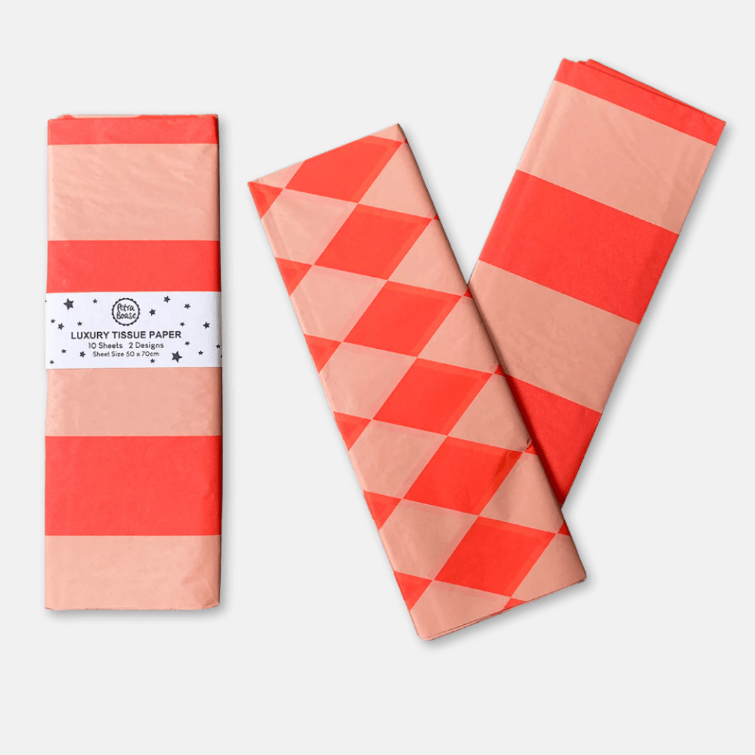 Coral & Peach Luxury Tissue Paper Pack – BAM Store + Space