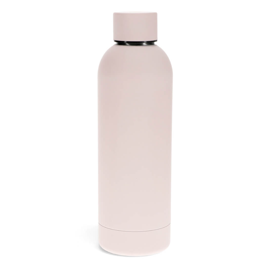 Pink Rubber Coated Steel Bottle – BAM Store + Space