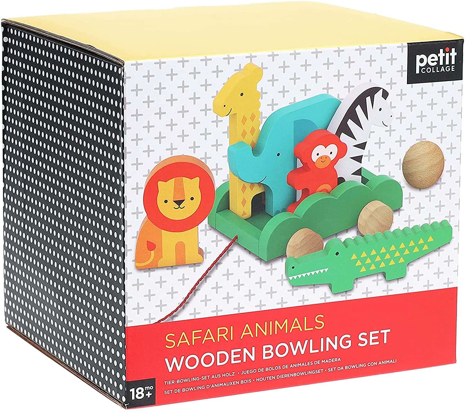 Safari Animals Wooden Bowling Set – BAM Store + Space