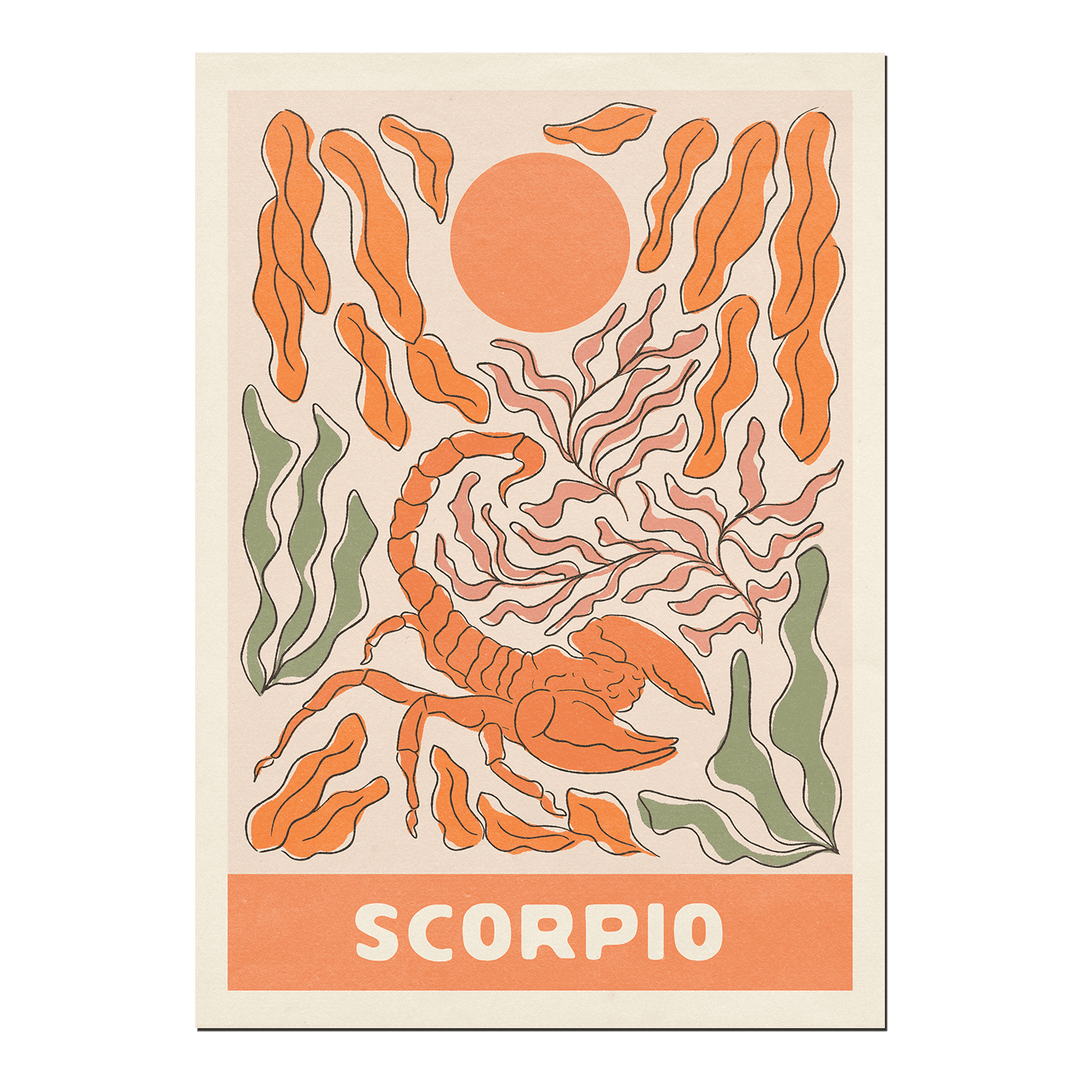 Scorpio Zodiac A4 Art Print – BAM Store + Space