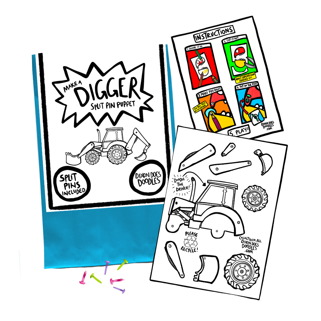Digger Pin Puppet Kit – BAM Store + Space